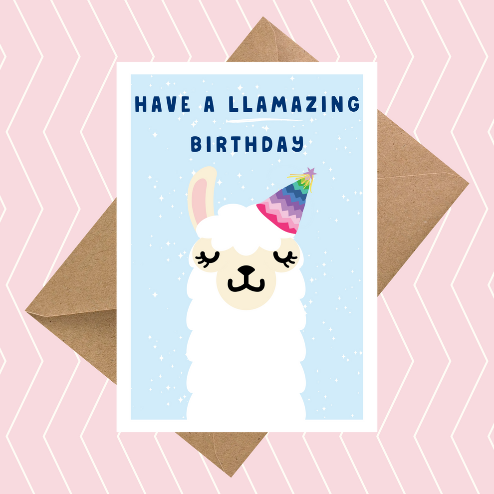 Have a Llamazing Birthday Card – A Personalised Teacher
